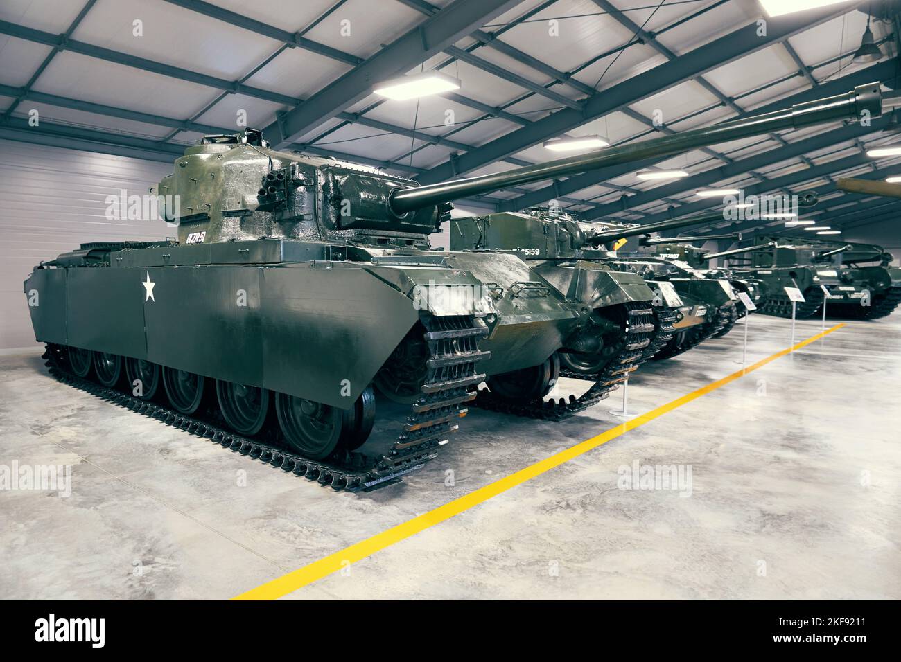 US tanks at the Museum of Armored Vehicles. Museum of Tanks and Armored ...