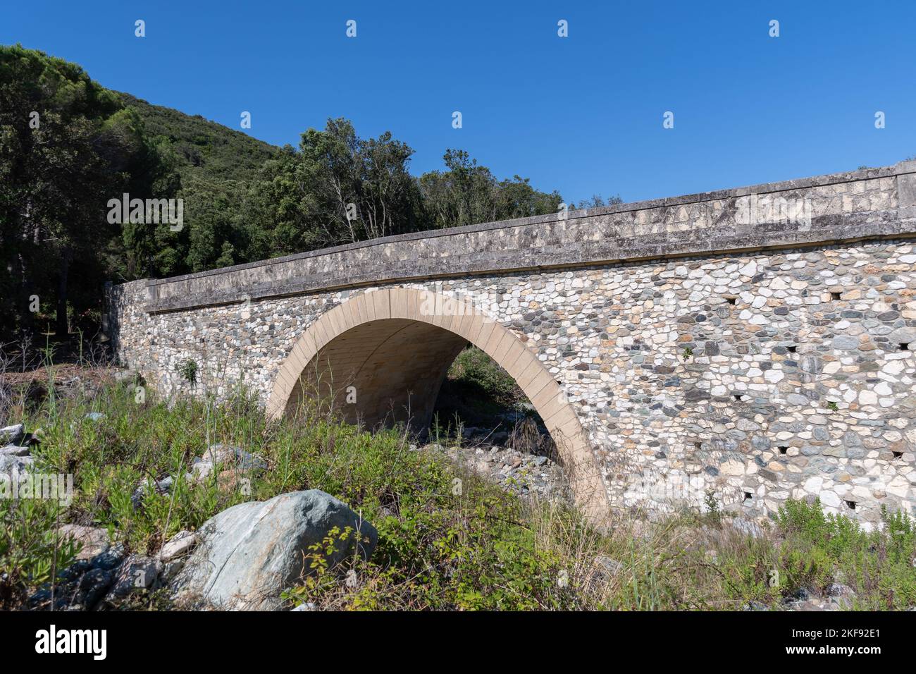 Old medieval bridge in Corsica Stock Photo - Alamy