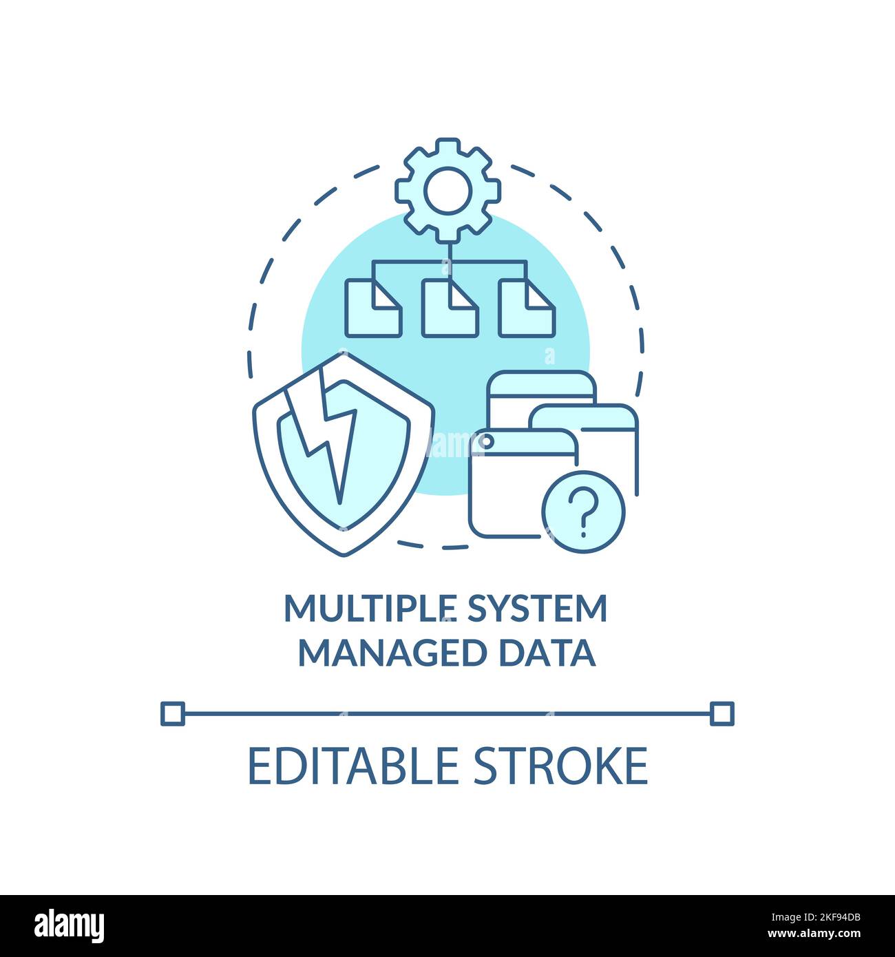 Multiple system managed data turquoise concept icon Stock Vector Image ... Multiple system managed data turquoise concept icon Stock Vector Image ...