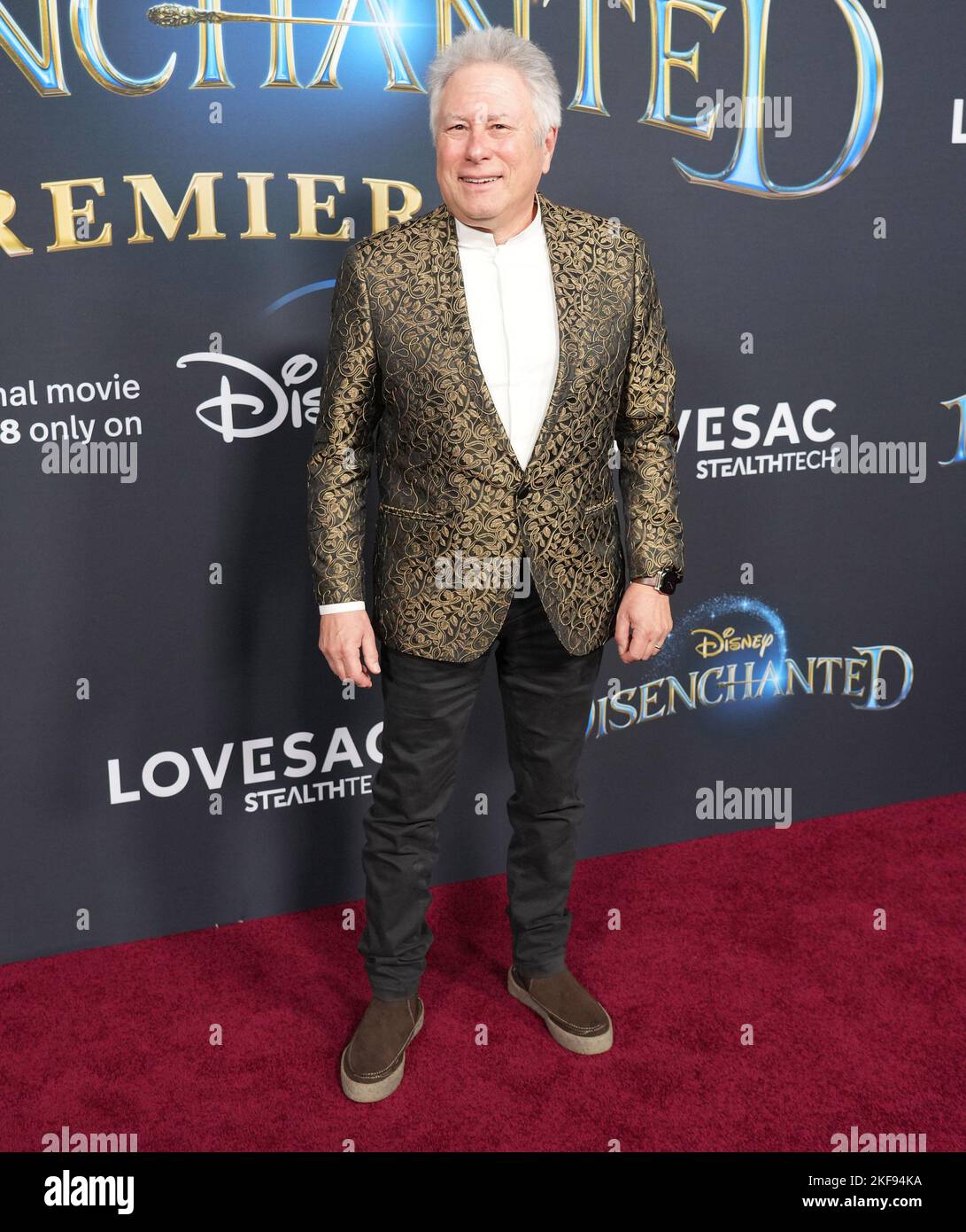 Alan Menken arrives at the Disney's DISENCHANTED Premiere held at the ...