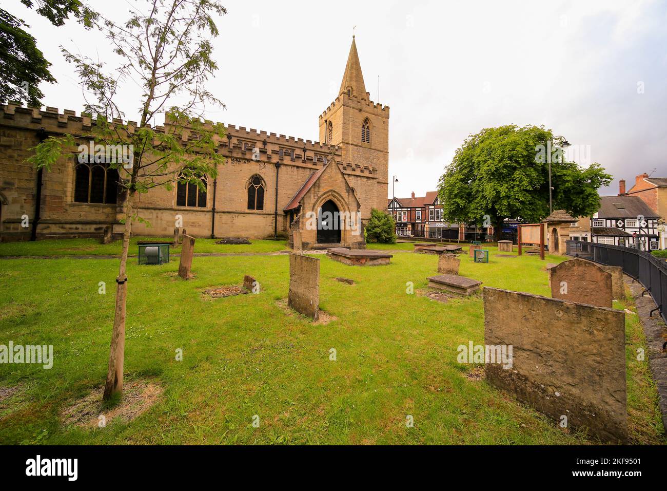 Mansfield town centre, Derbyshire, UK Stock Photo - Alamy