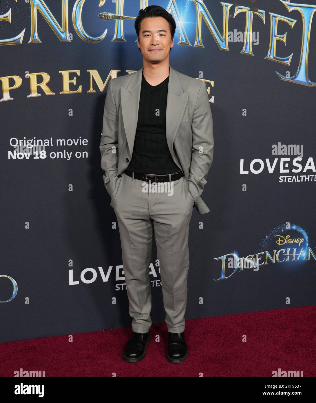 Jordan Rodrigues arrives at the Disney's DISENCHANTED Premiere held at ...