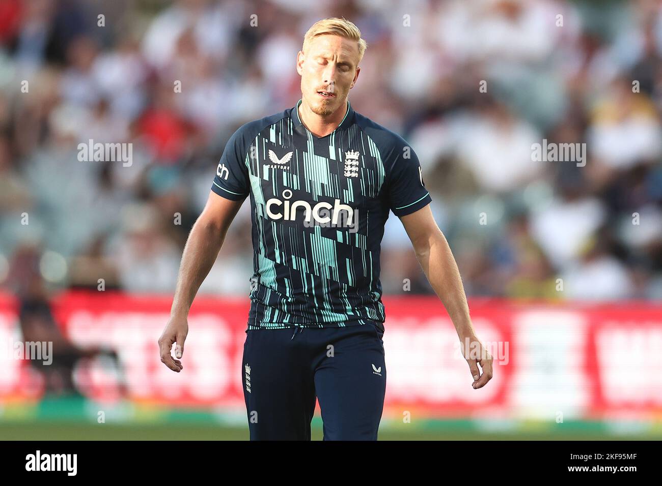 Luke Wood of England look dejected during the Dettol ODI Series match ...