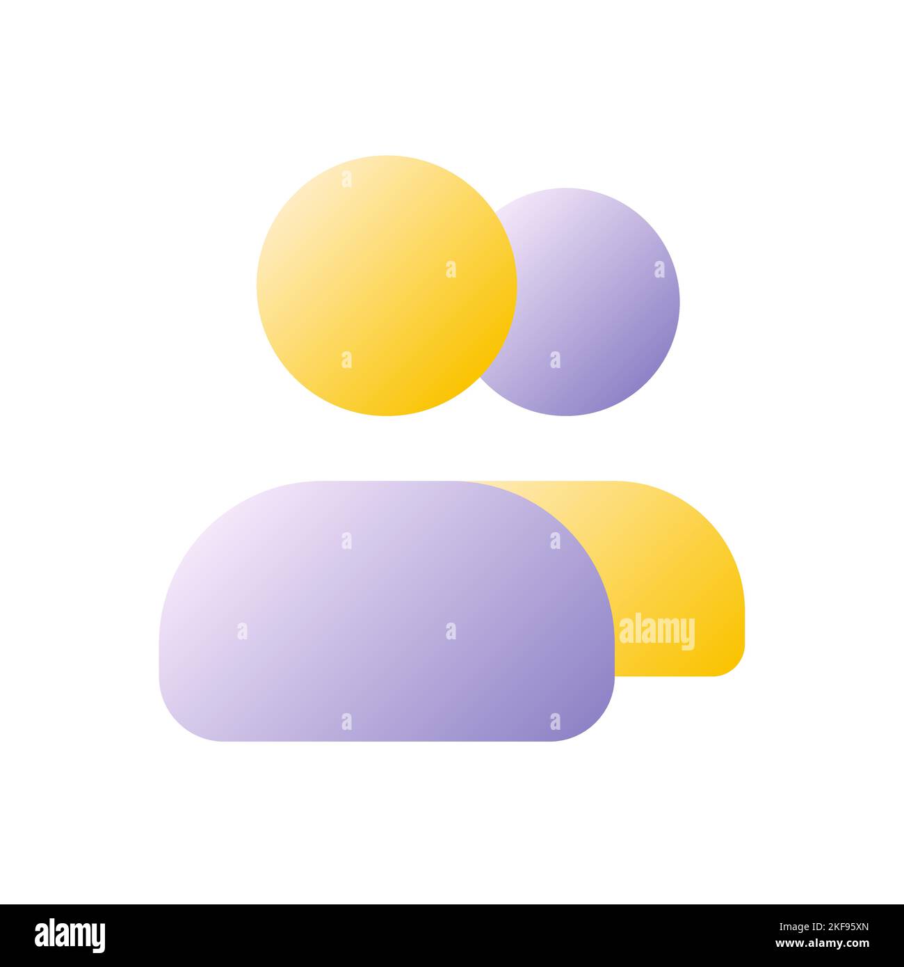 Accounts changing flat gradient two-color ui icon Stock Vector Image ...