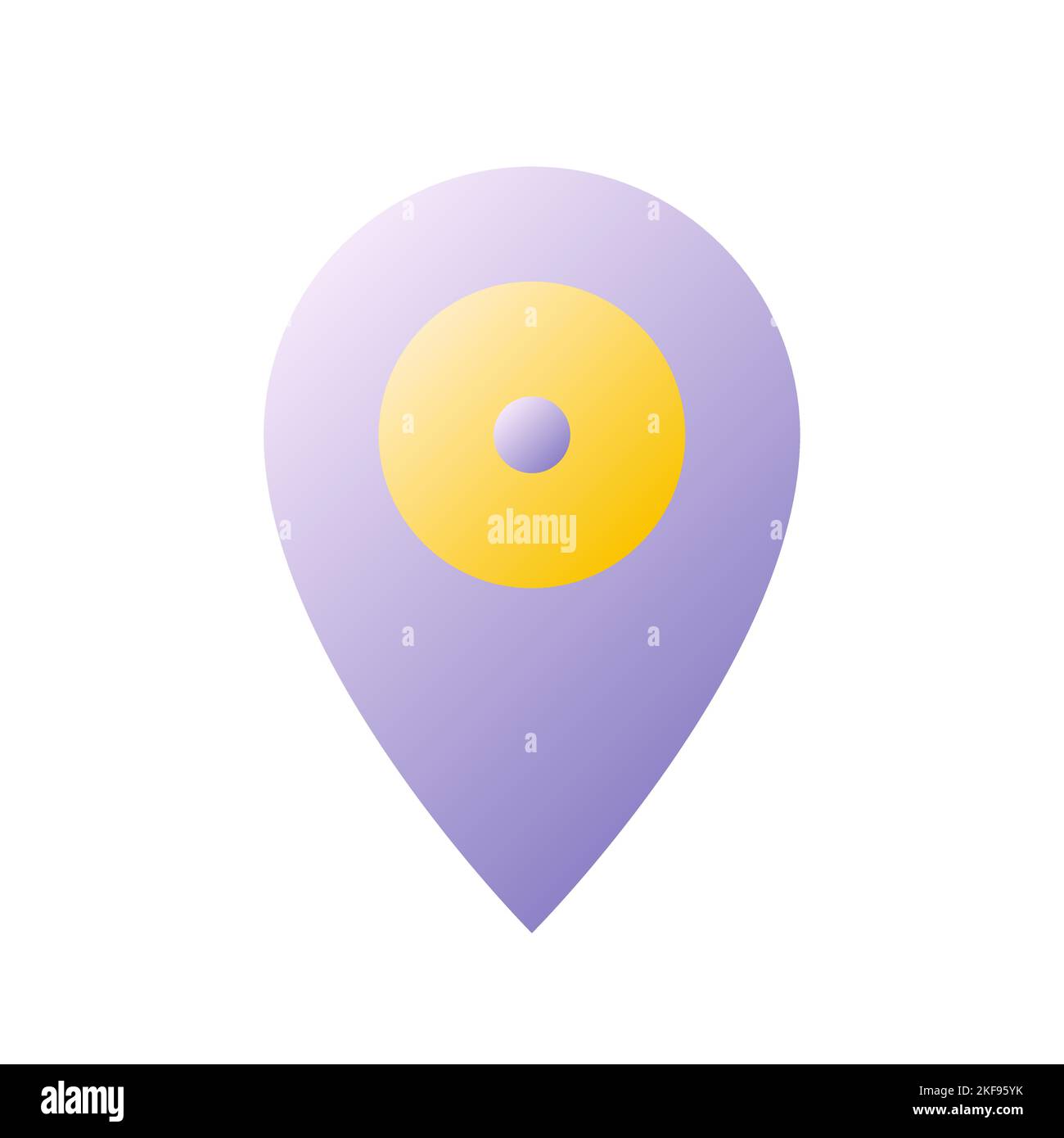 Location mark flat gradient two-color ui icon Stock Vector Image & Art - Alamy