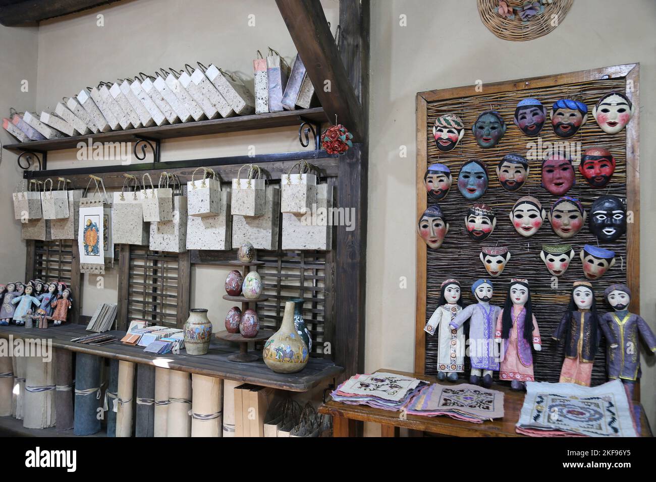 Souvenir shop, Meros (Heritage) Paper Mill, Konighil, Samarkand ...