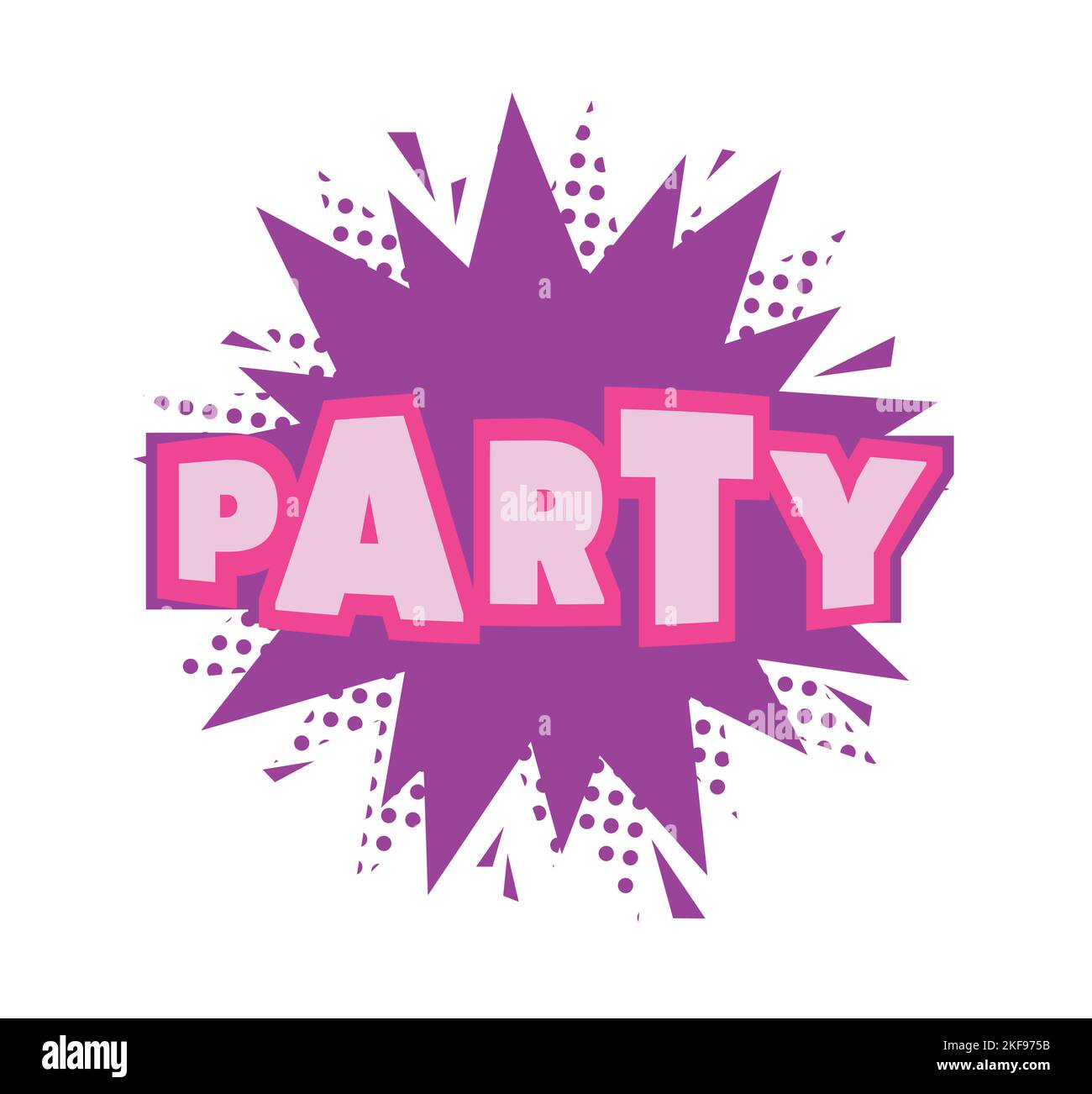 Party Sign Template Vector icon Stock Vector Image & Art - Alamy