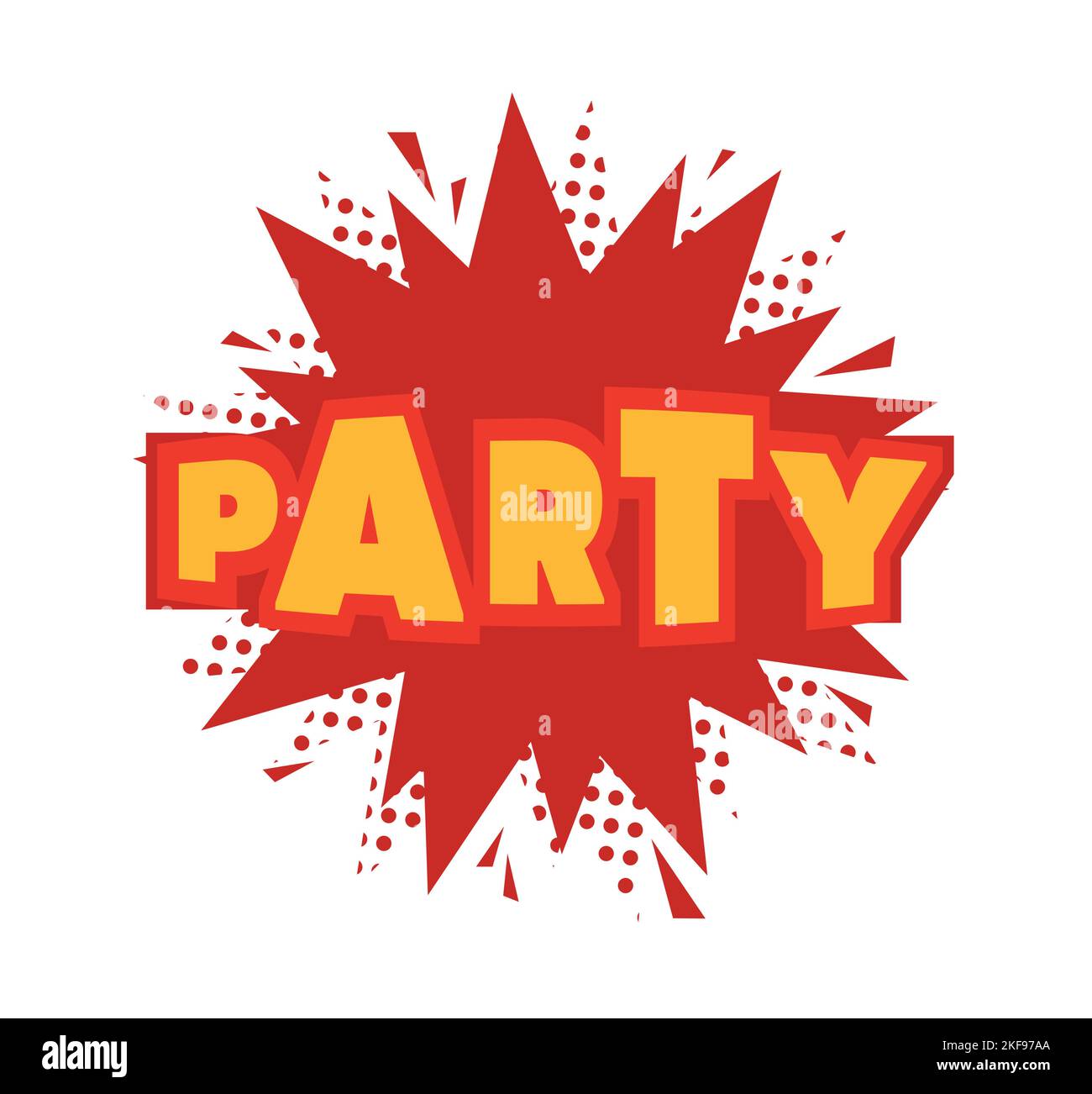 Party Sign Template Vector icon Stock Vector Image & Art - Alamy