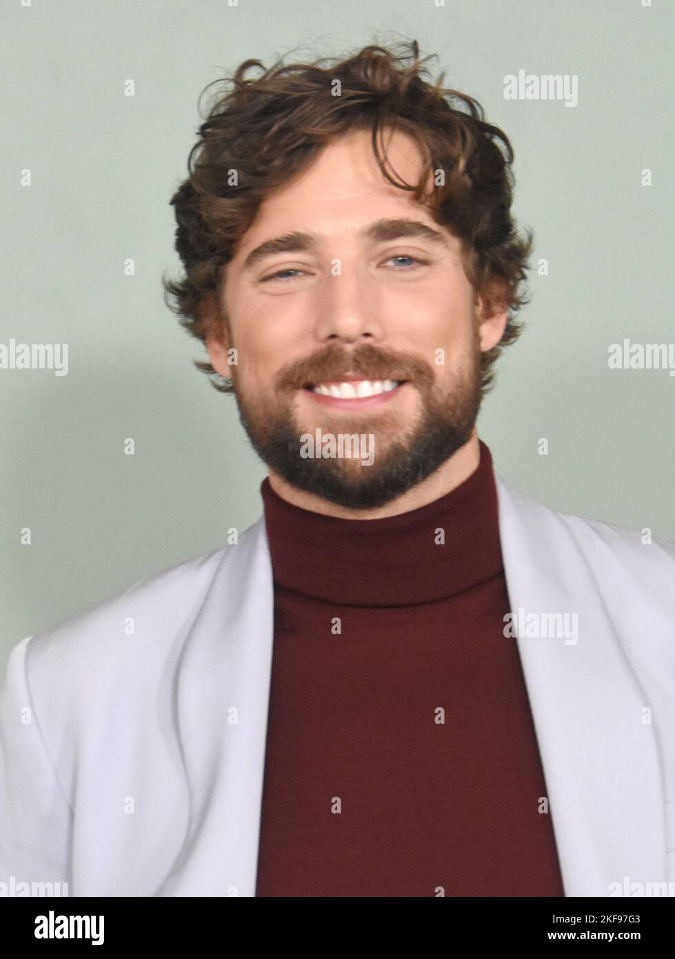 Los Angeles, California, USA 16th November 2022 Actor Dustin Milligan ...