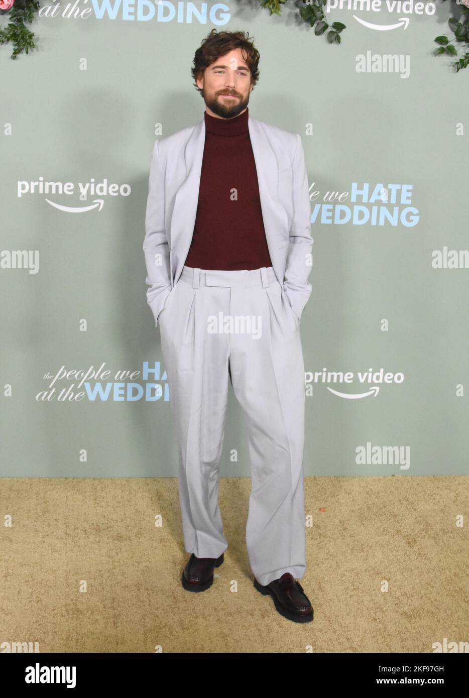 Los Angeles, California, USA 16th November 2022 Actor Dustin Milligan ...