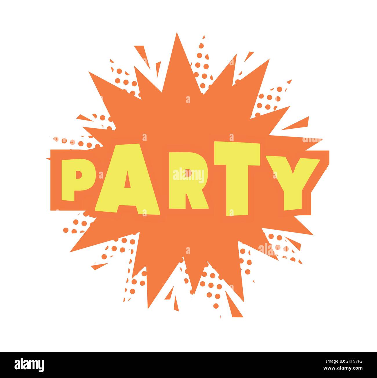 Party Sign Template Vector icon Stock Vector Image & Art - Alamy