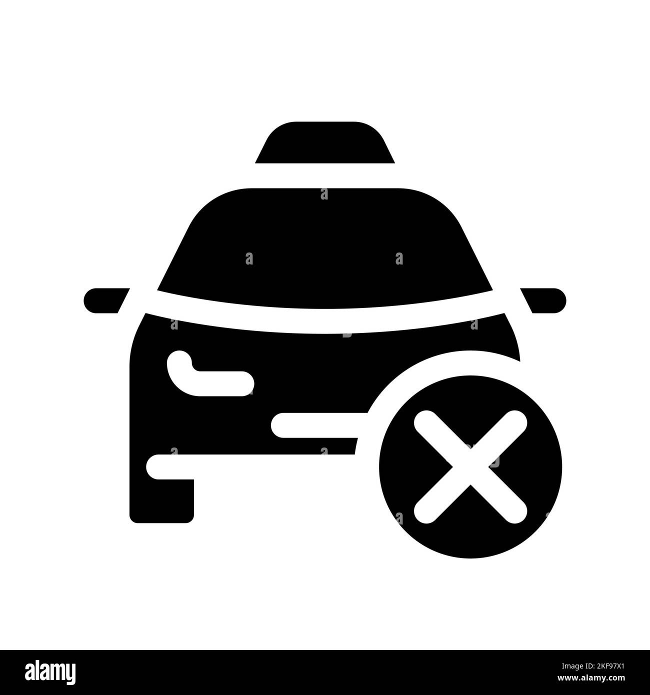 Taxi service white glyph Black and White Stock Photos & Images - Alamy