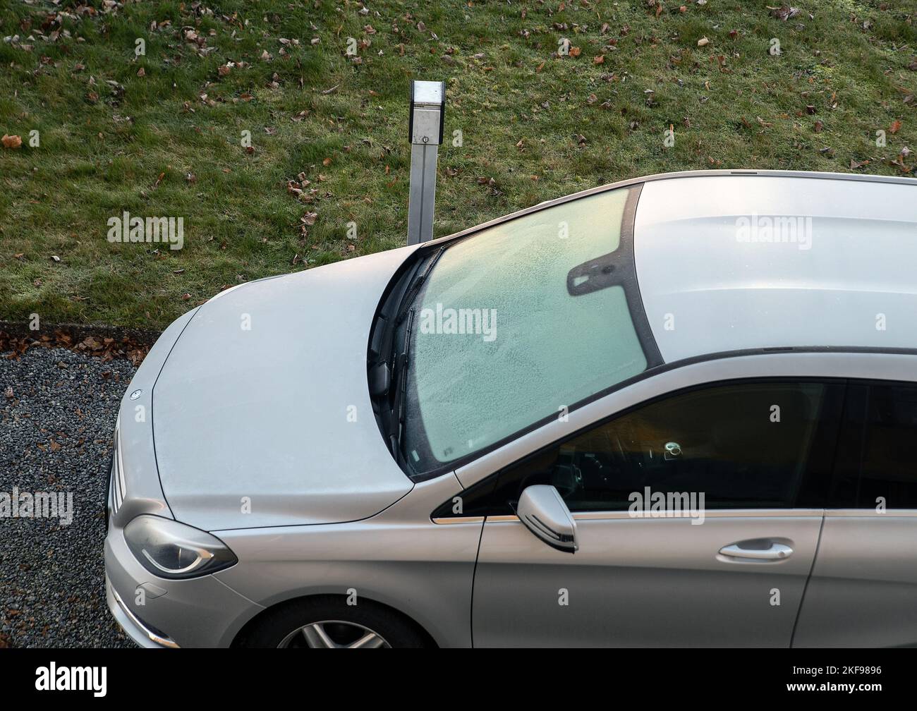frosted windshield, sweden Stock Photo - Alamy