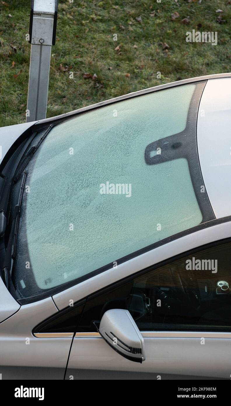 frosted windshield, sweden Stock Photo - Alamy