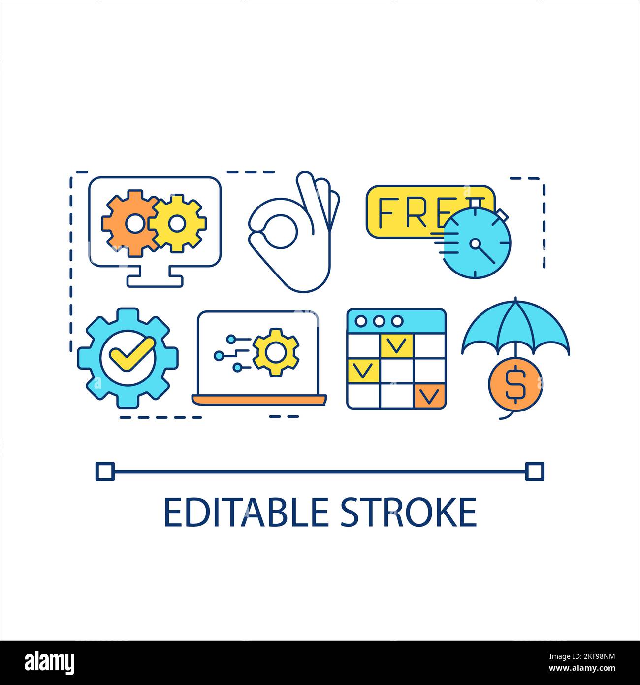 Choose business tool concept icon Stock Vector Image & Art - Alamy