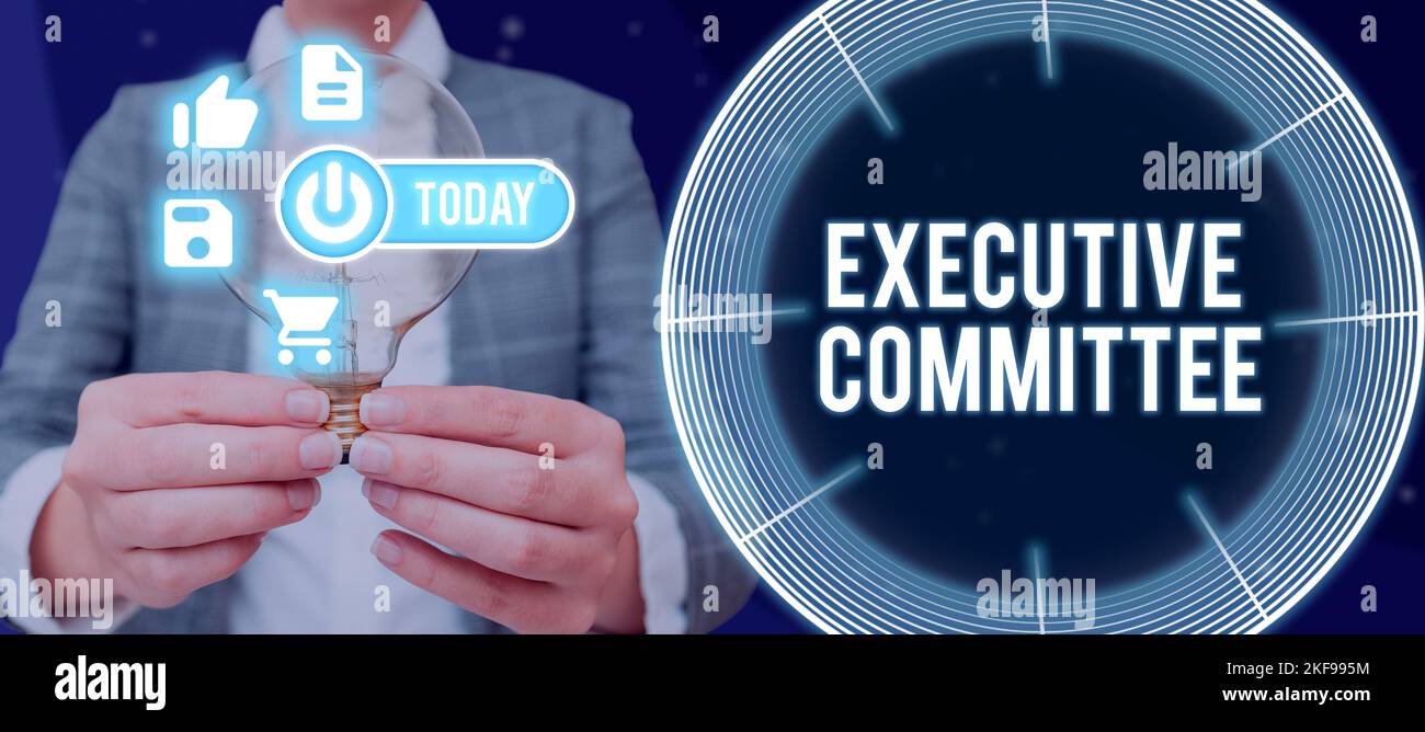 Conceptual display Executive Committee. Word Written on Group of ...