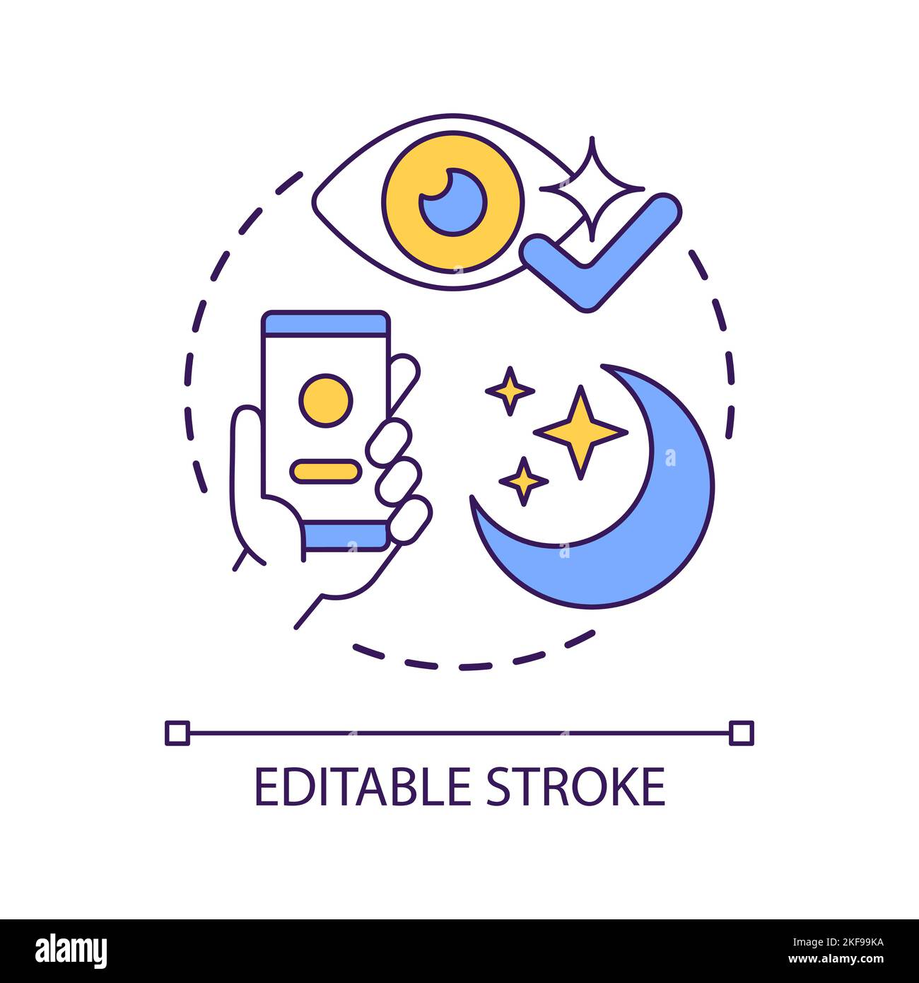 Dark mode standardization concept icon Stock Vector Image & Art - Alamy