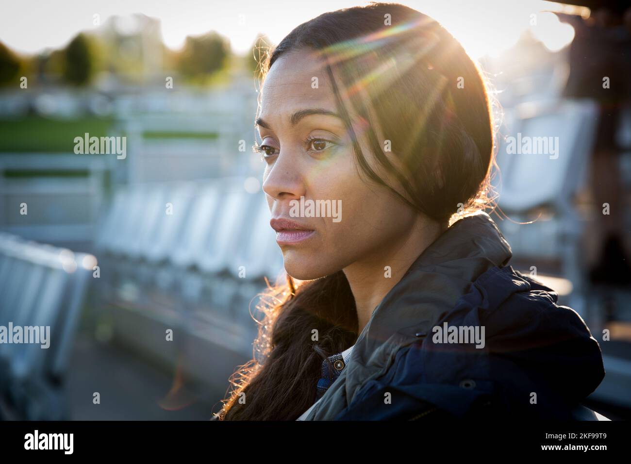 ZOE SALDANA in I KILL GIANTS (2017), directed by ANDERS WALTER. Credit ...