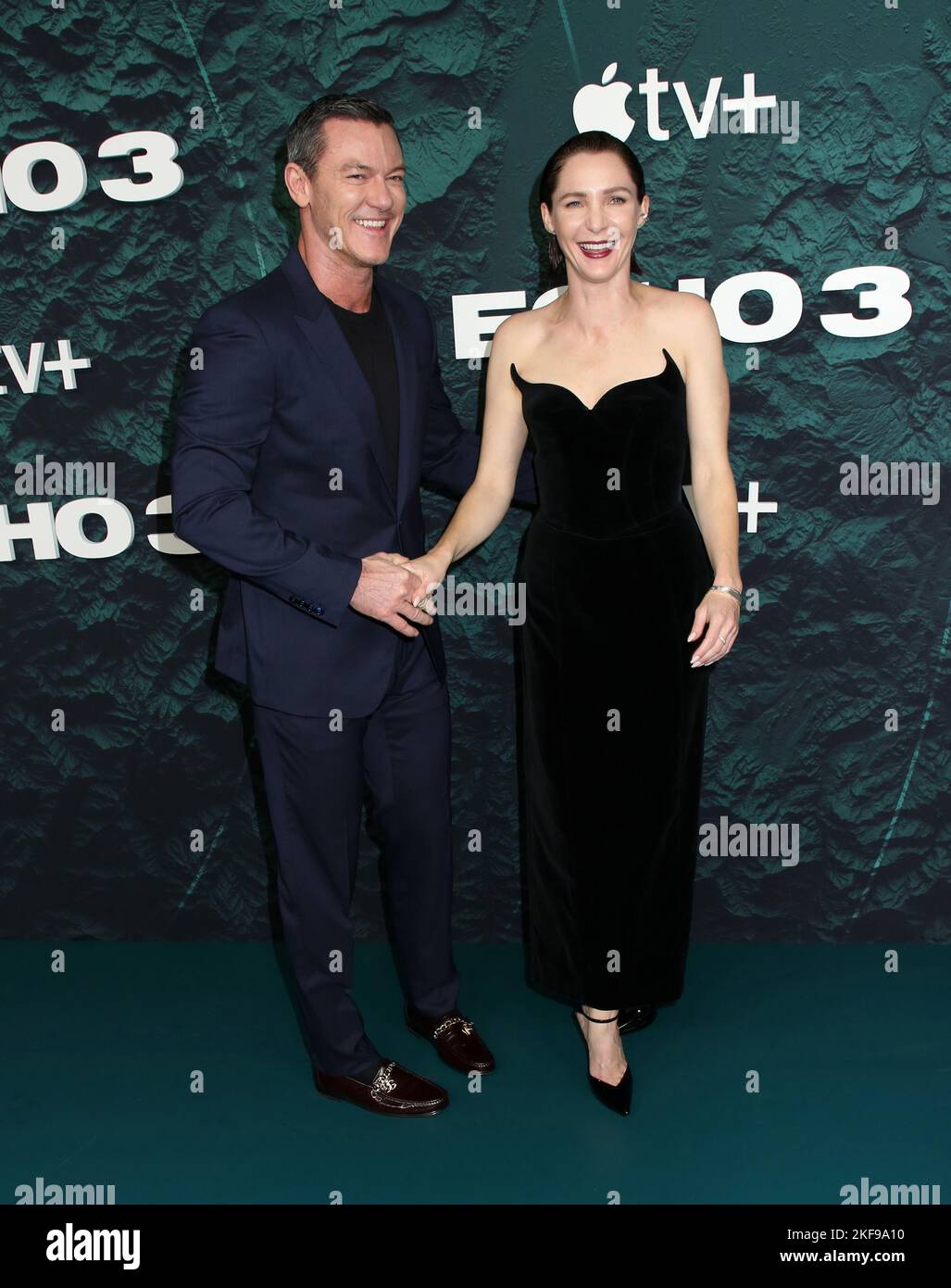 New York City, NY, November 16, 2022, Luke Evans and Jessica Ann ...