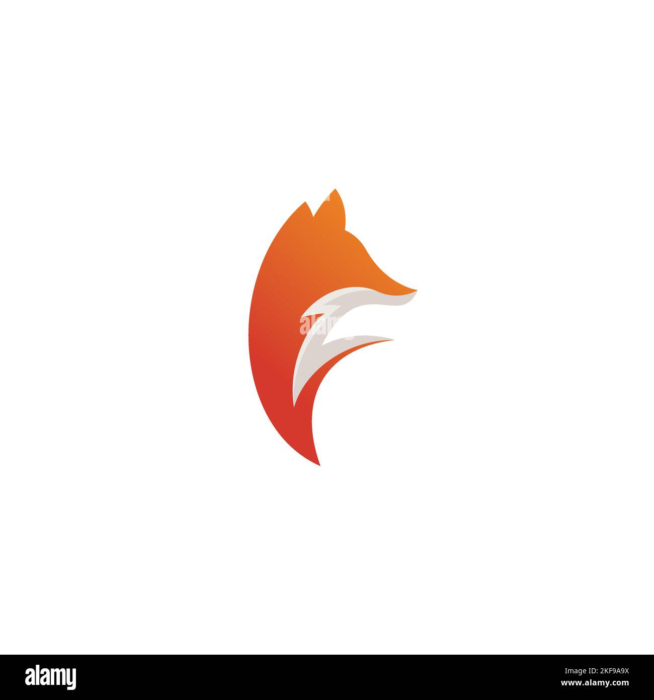 Letter F Fox Logo Design. Fox icon Stock Vector Image & Art - Alamy