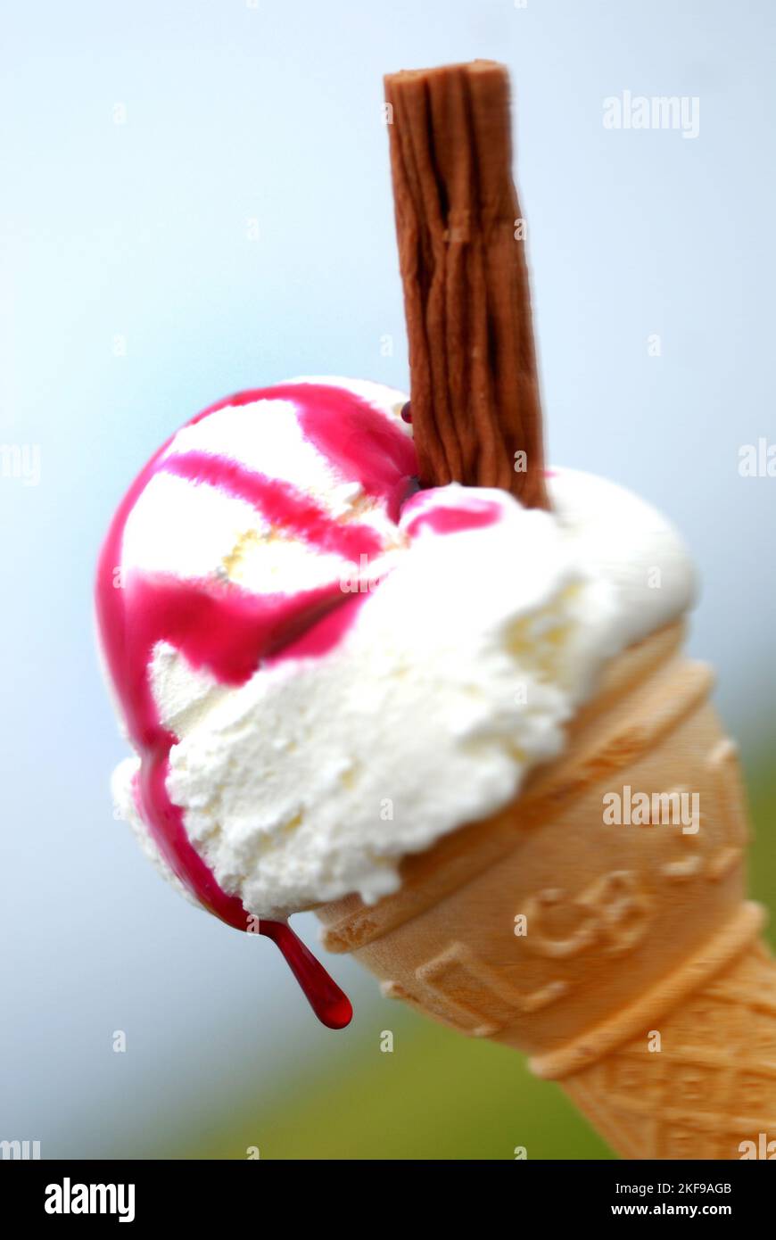 99 ice cream cone with monkeys blood Stock Photo - Alamy