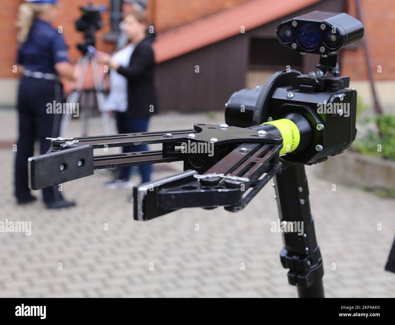 Cracow. Krakow. Poland. Remote bomb disposal robot used by police Stock ...