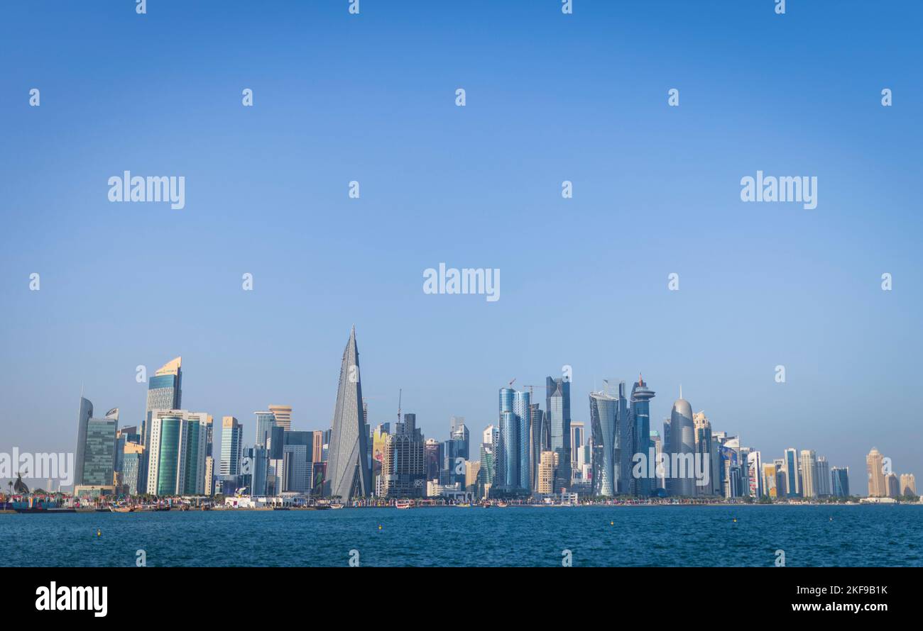16.11.2022, Doha Katar Qatar West Bay Doha 3 days before the city hosts ...