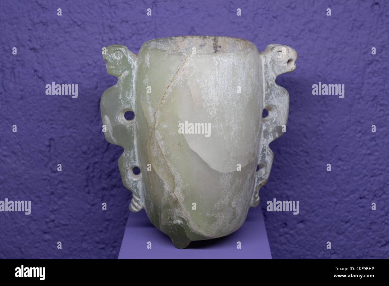 A carved alabaster cup with two serpents from Colima. Rufino Tamayo ...
