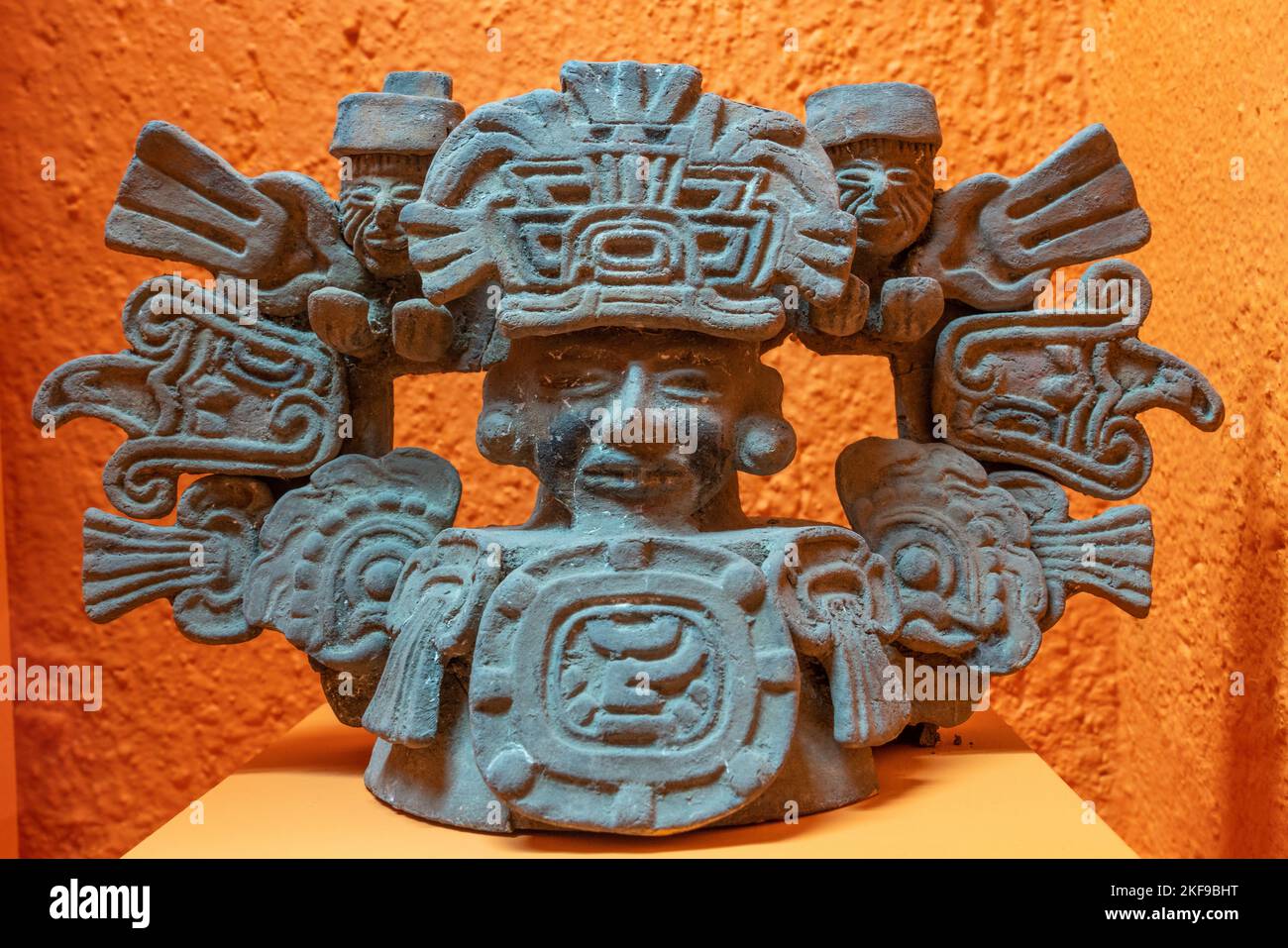 Ceramic Teotehuacan style funerary urn from Xico, Mexico. Rufino Tamayo ...