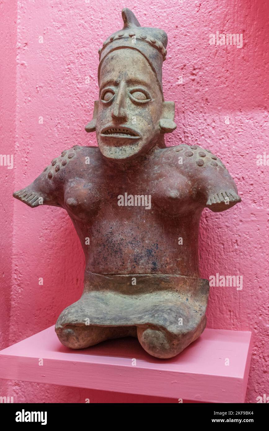 Ceramic figure of a seated woman, from Nayarit. Rufino Tamayo Museum of ...