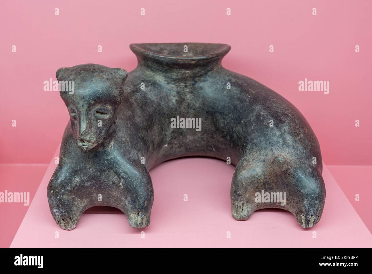 A ceramic pot in the shape of a dog, from Michoacan. Rufino Tamayo ...