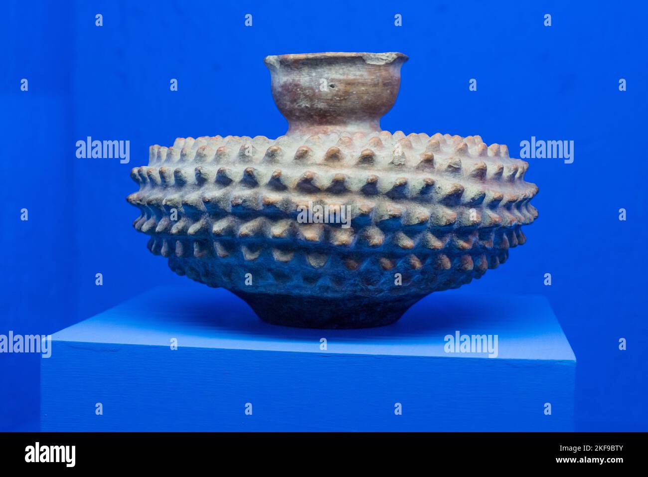 Ceramic olla or vessel representing a fruit, from Nayarit. Rufino ...