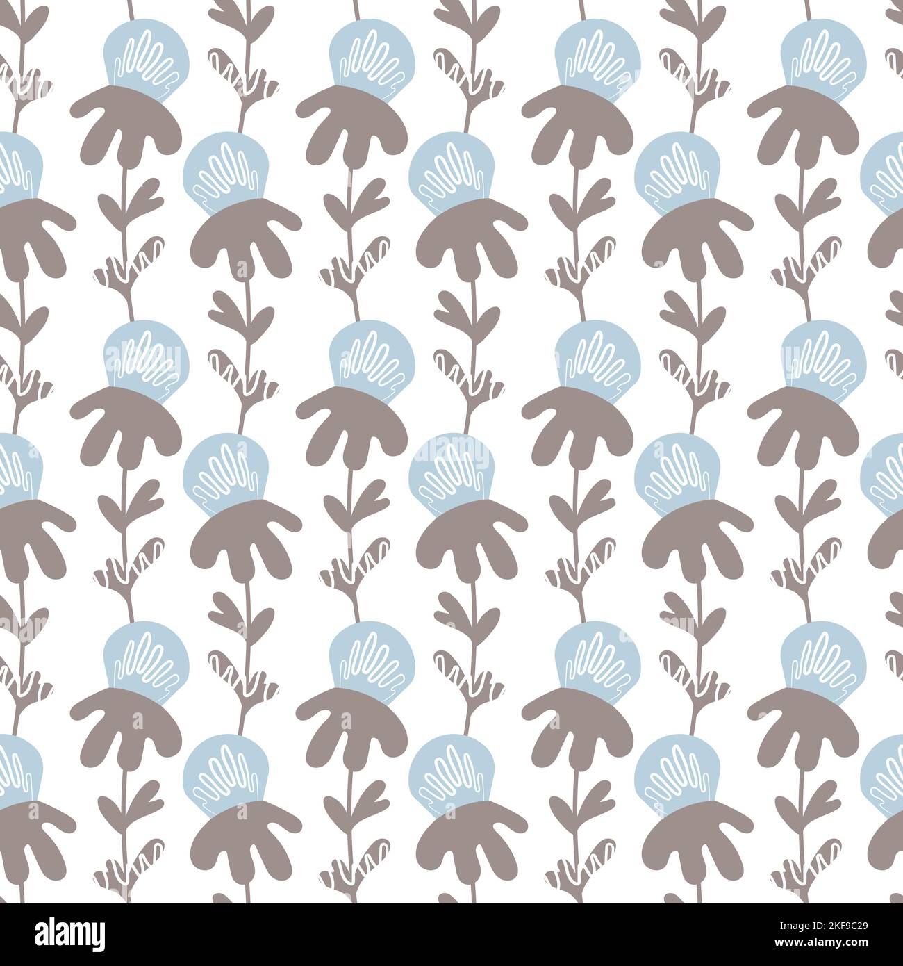Seamless floral pattern based on traditional folk art ornaments ...