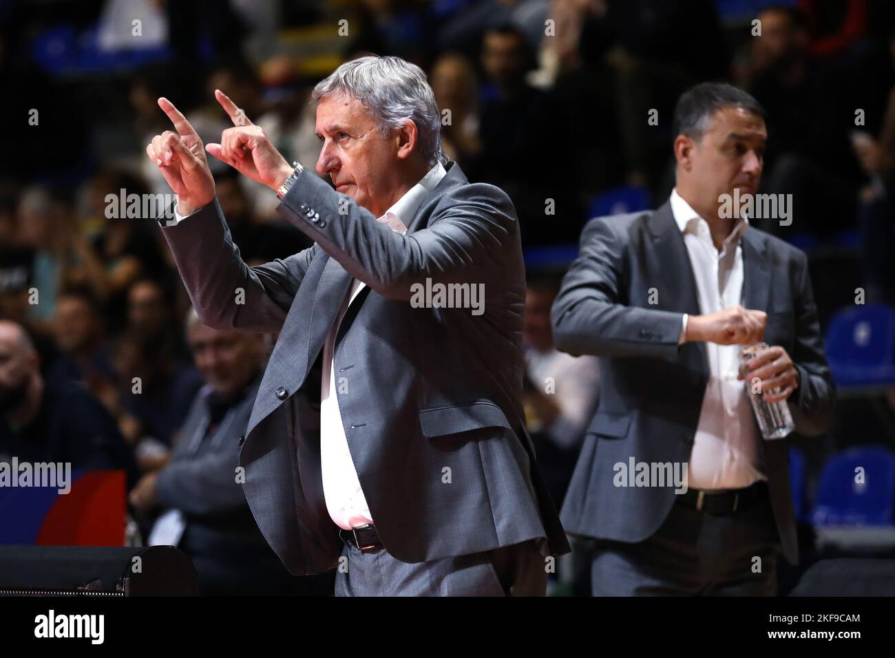 Belgrade, Serbia, 14th November 2022. Head Coach Svetislav Pesic of ...