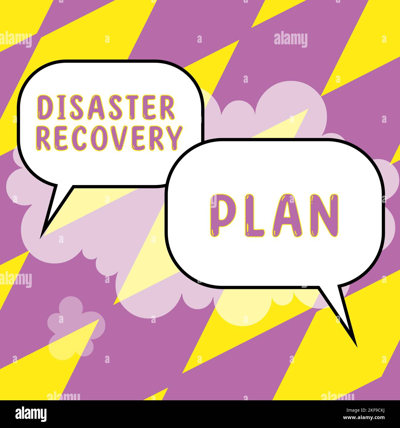 Conceptual display Disaster Recovery Plan. Business approach having ...