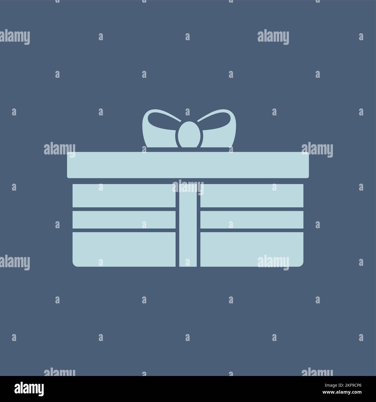 Festive box, new year christmas gift - Vector illustration Stock Vector ...