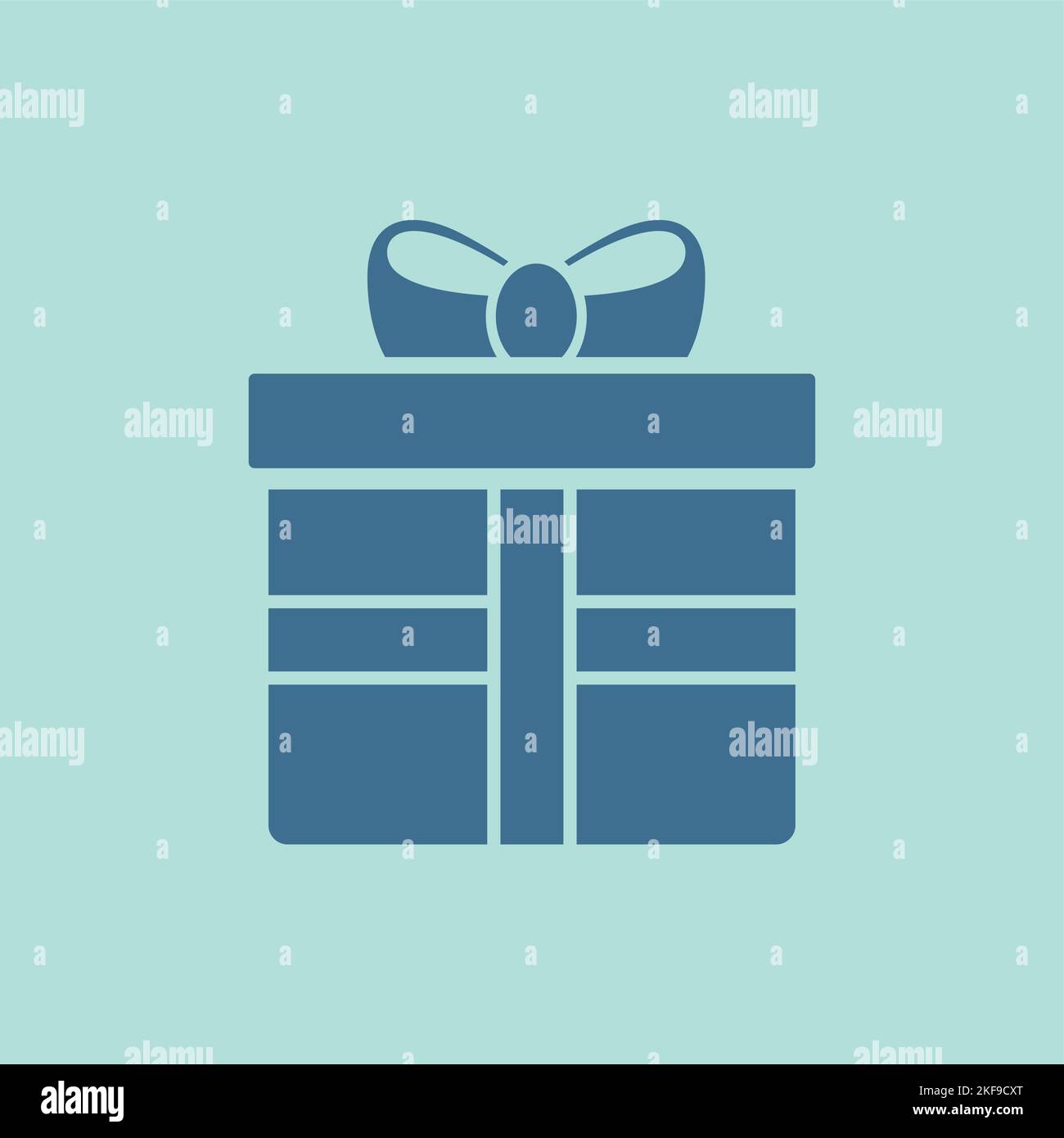 Festive box, new year christmas gift - Vector illustration Stock Vector ...