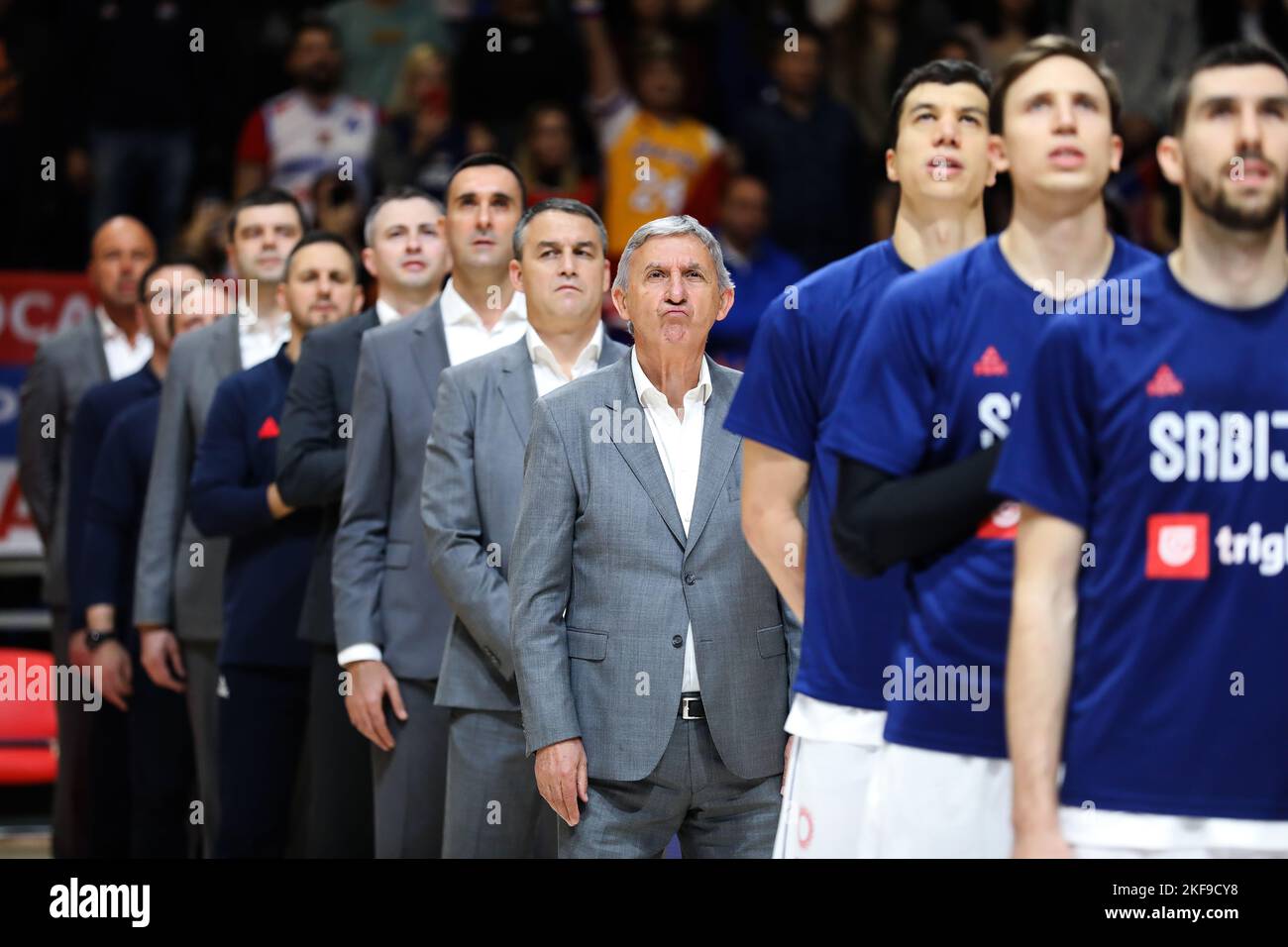 Belgrade, Serbia, 14th November 2022. Head Coach Svetislav Pesic of ...