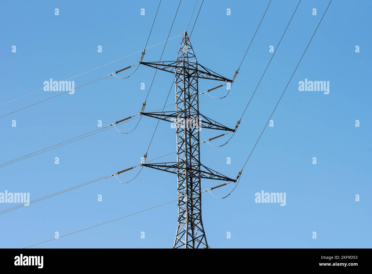 Electric power poles transmission lines hi-res stock photography and ...