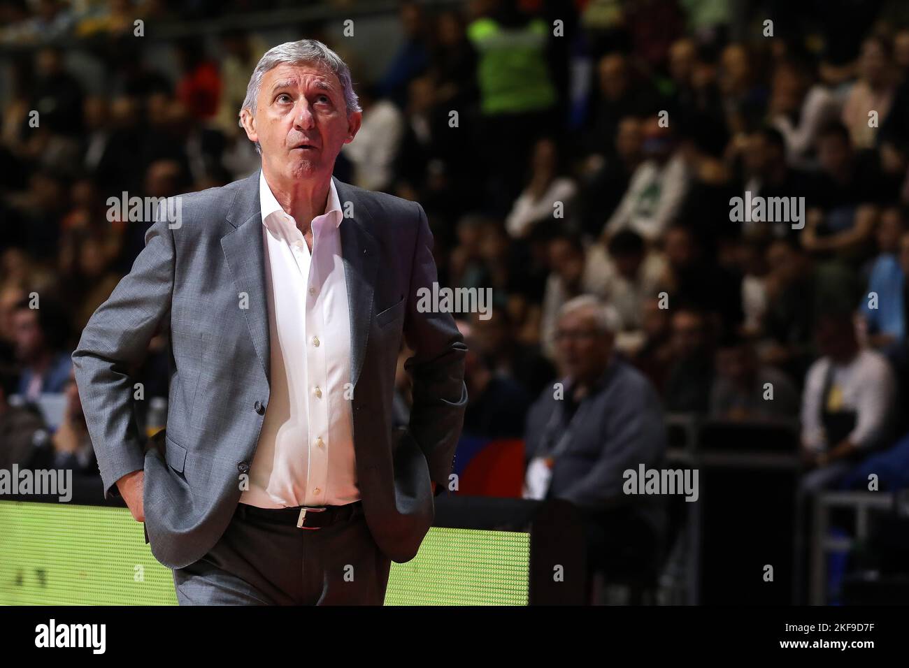 Belgrade, Serbia, 14th November 2022. Head Coach Svetislav Pesic of ...