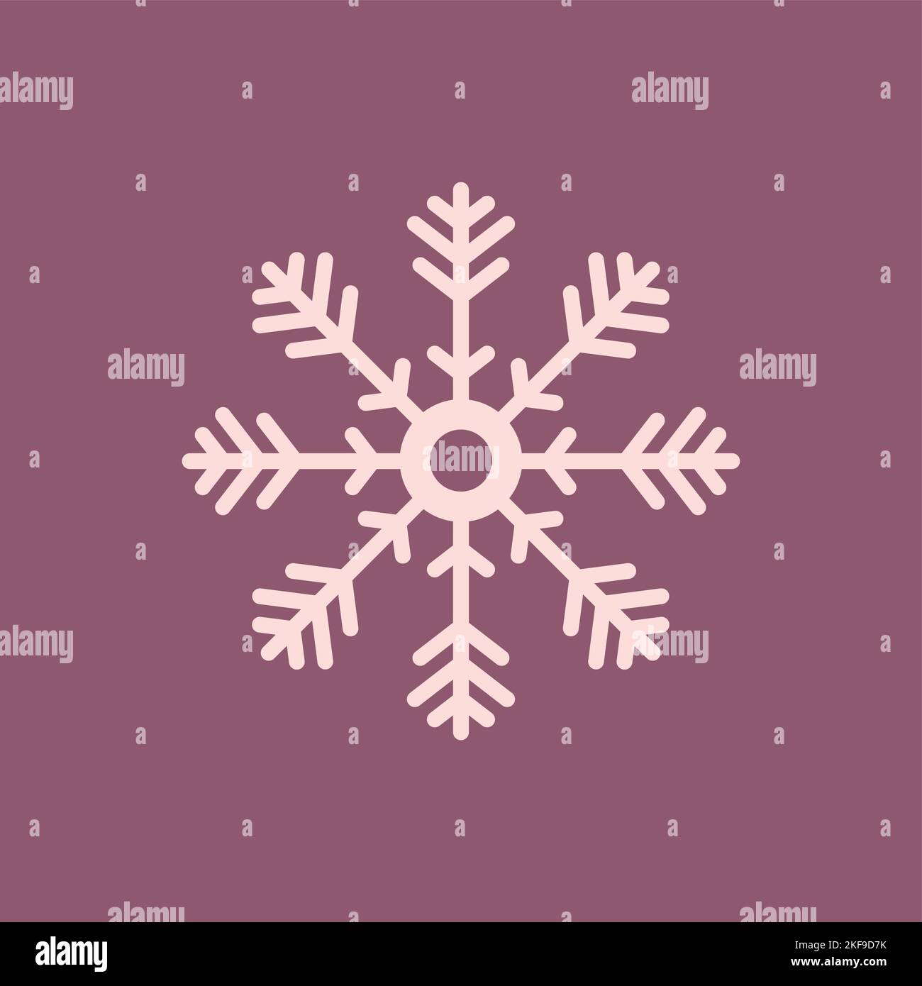 Abstract realistic winter christmas snowflake icon - Vector ...