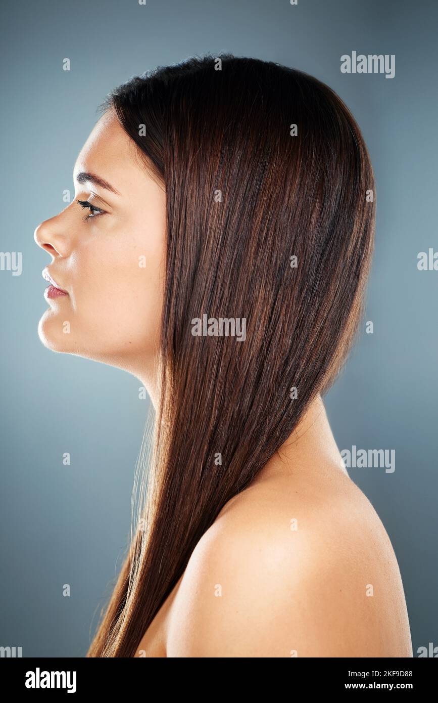 Female Model Face Side