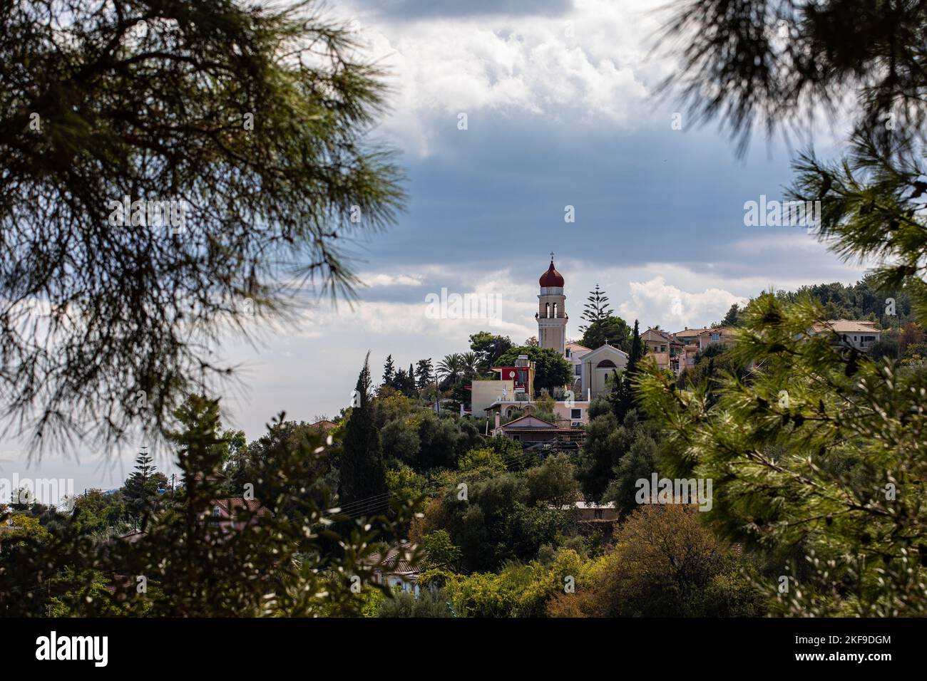 A beautiful view of the Holy Church of Panagia Pikridiotissa on the ...