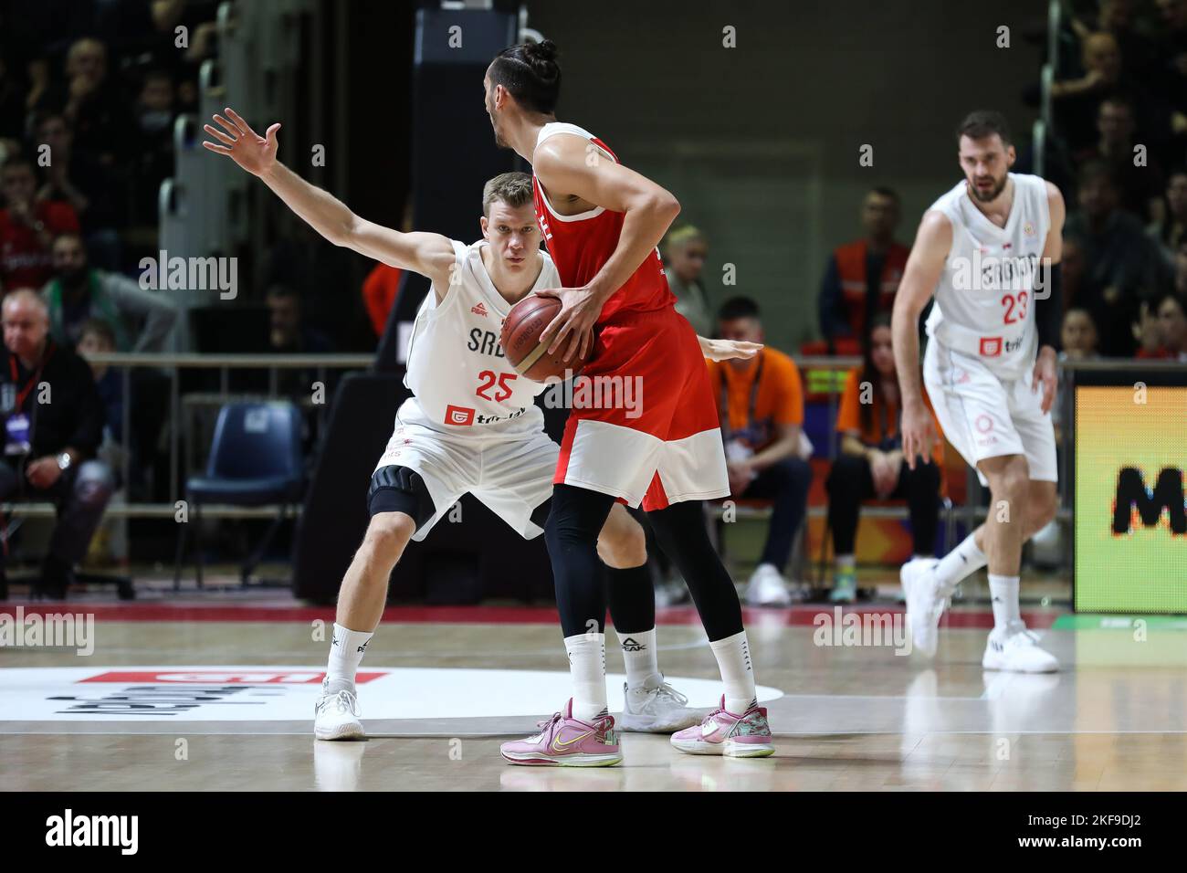 Belgrade, Serbia, 14th November 2022. Ognjen Jaramaz of Serbia ...