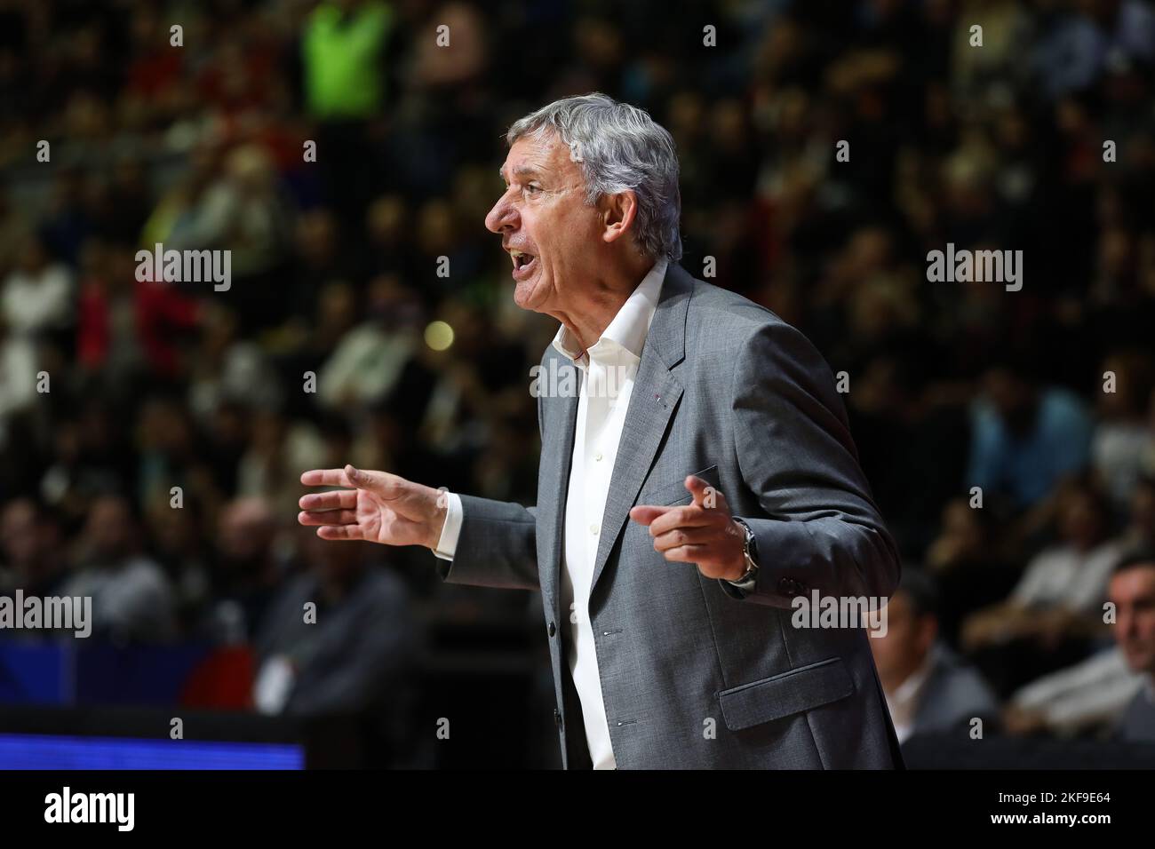 Belgrade, Serbia, 14th November 2022. Head Coach Svetislav Pesic of ...