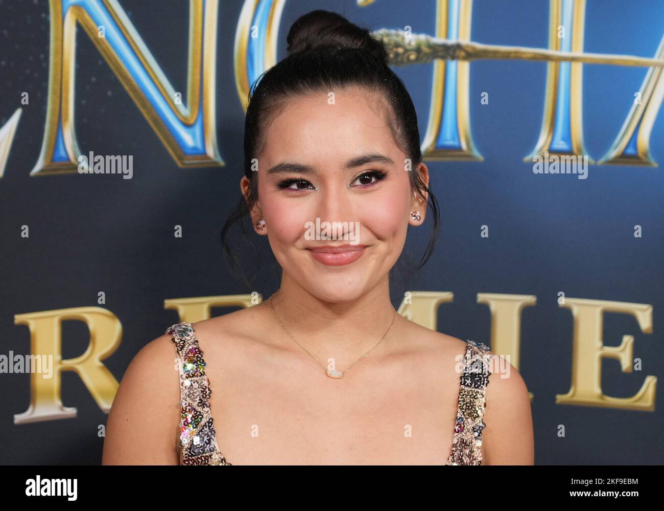 Hawaii McLaughlin arrives at the Disney's DISENCHANTED Premiere held at ...