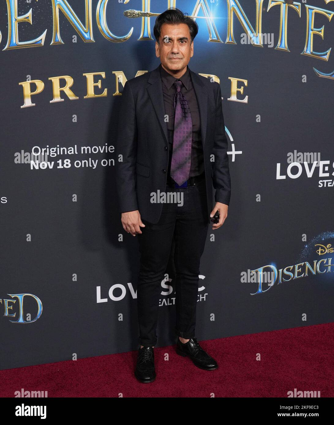Sunil Perkash arrives at the Disney's DISENCHANTED Premiere held at the ...
