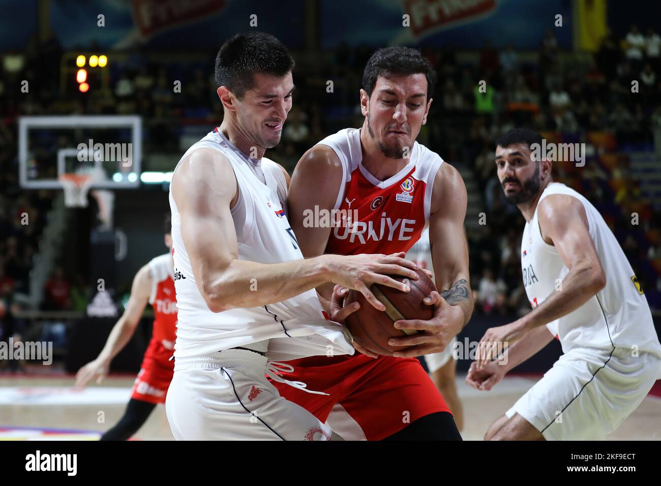 Belgrade, Serbia, 14th November 2022. Luka Mitrovic of Serbia competes ...