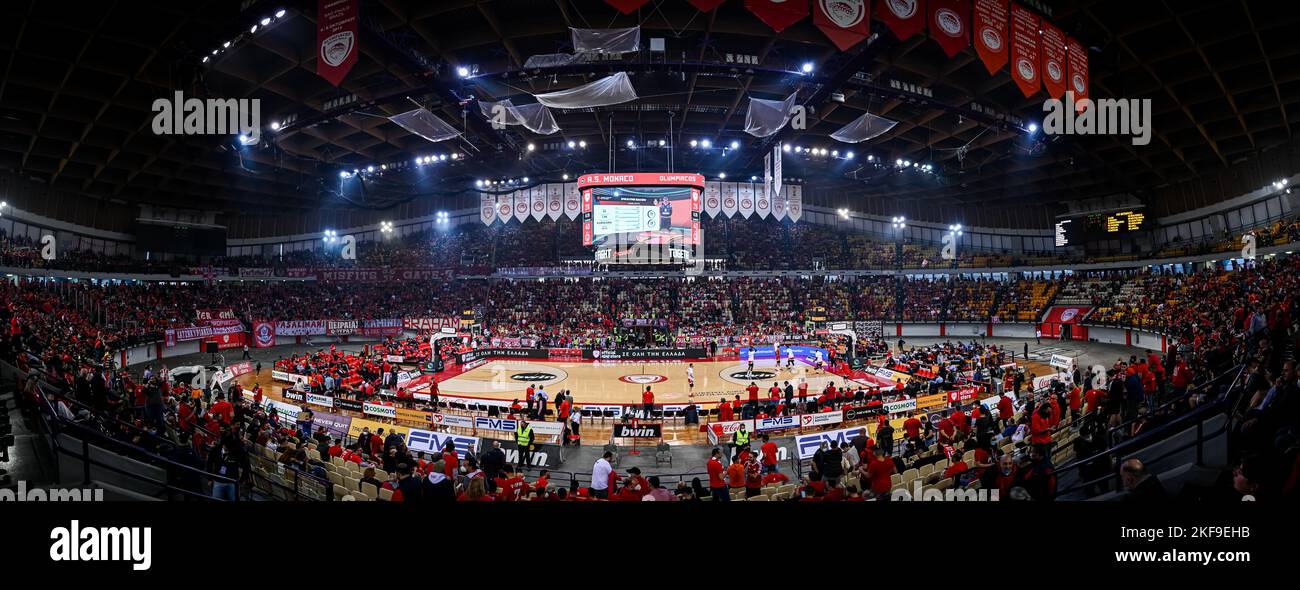 Peace and Friendship Stadium in Piraeus, Greece, before a Euroleague ...