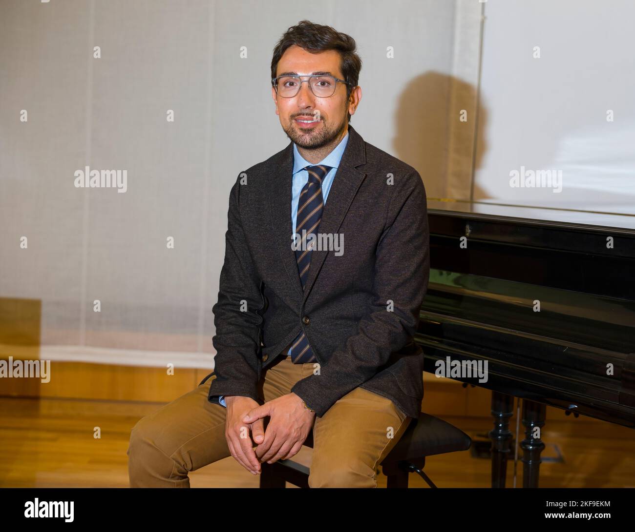 Interior portrait of Emilio Peral Vega, professor of Spanish literature ...